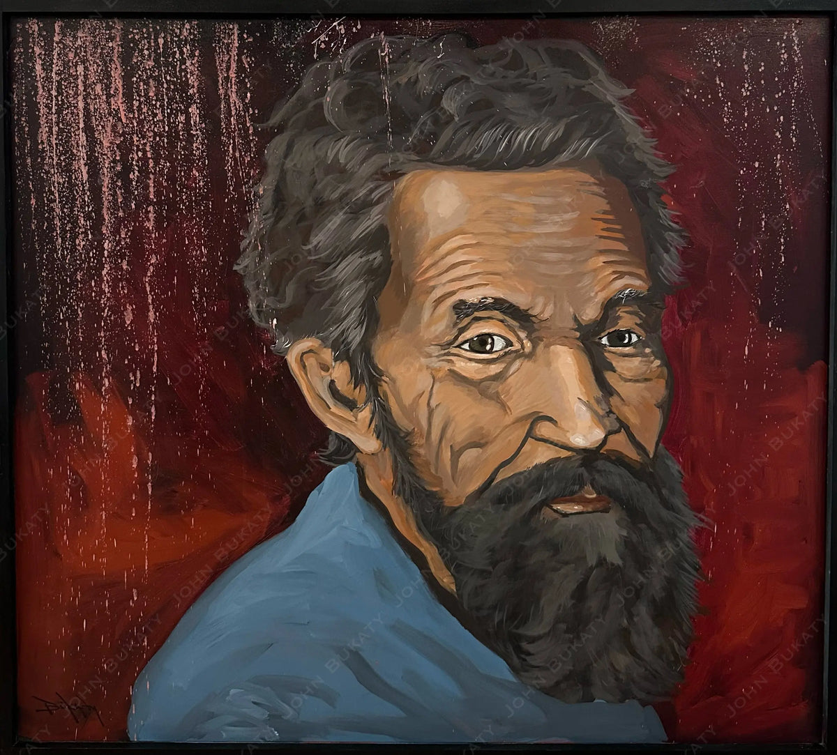 Discover Michaelangelo Painting - Original Painting by John Bukaty ...