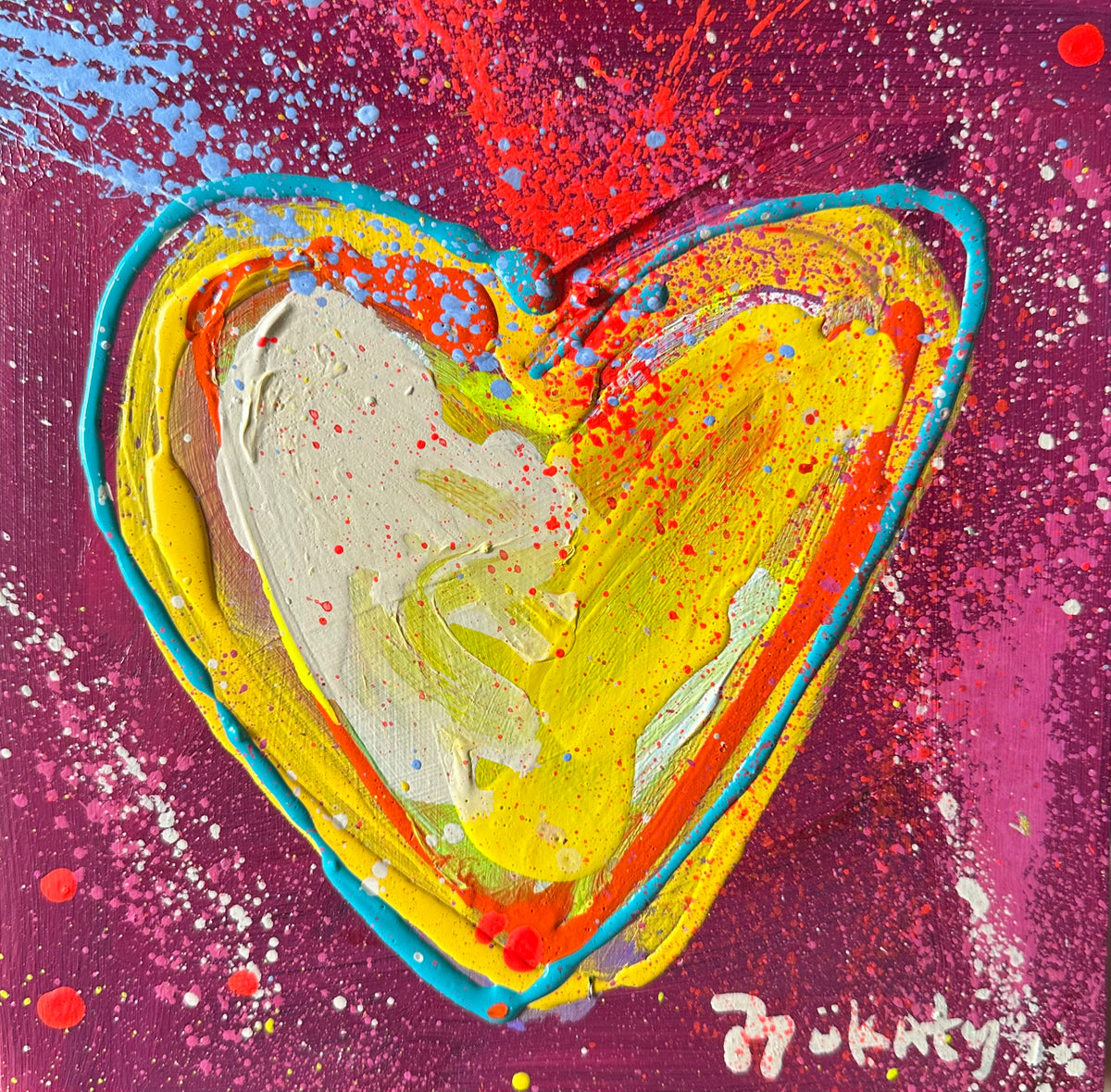 Valentines Heart #7 - "Pouring Out My Heart" – John Bukaty Artist
