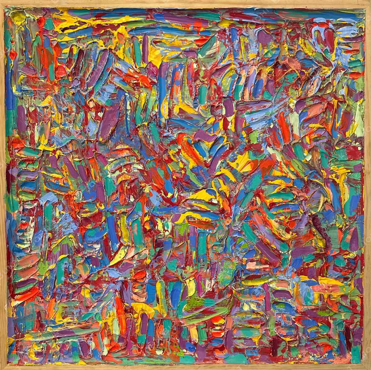 Number 22 - Original Painting by John Bukaty | 32" x 32" | Acrylic on ...