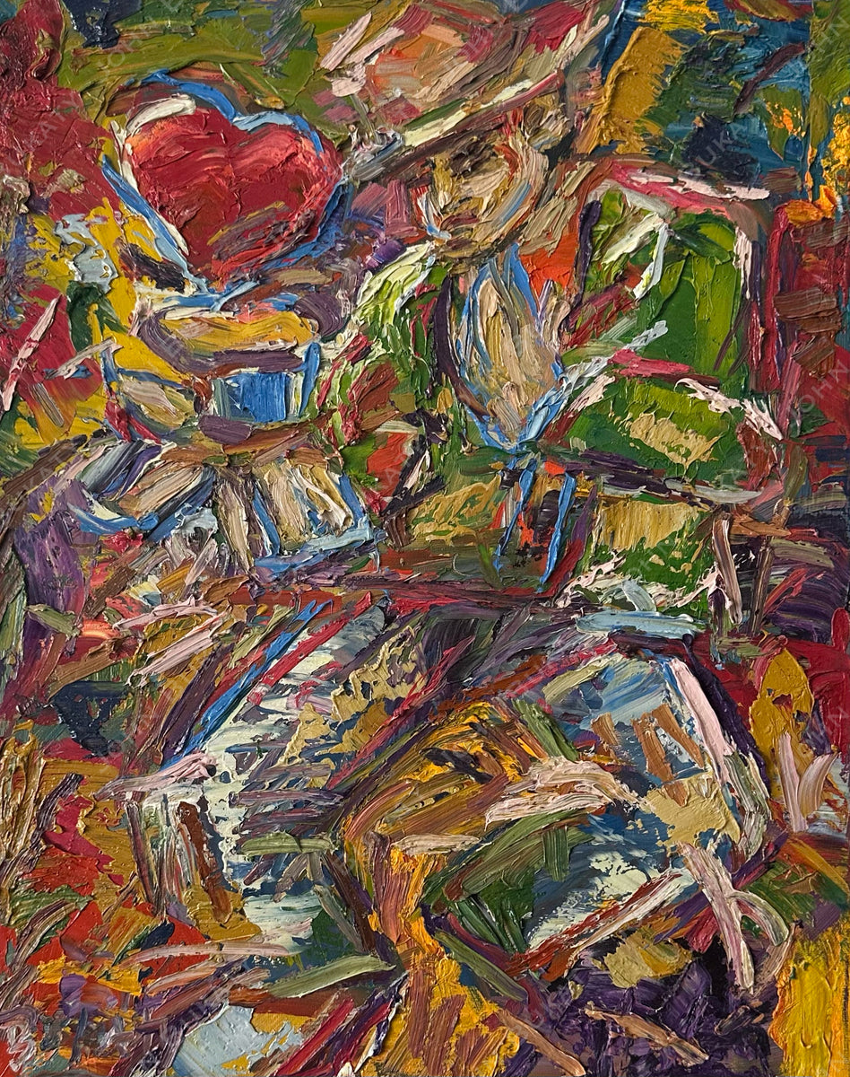 The Performer - Original Painting by John Bukaty | 16" x 20" | Acrylic ...