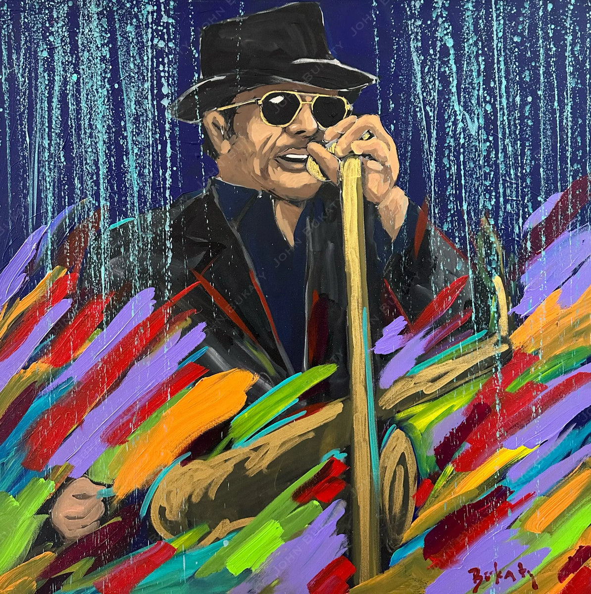 Van Morris Painting - Original Painting by John Bukaty | 24" x 36 ...