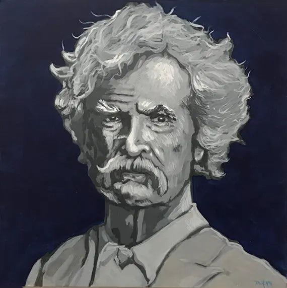 Mark Twain - Original Painting by John Bukaty – John Bukaty Artist